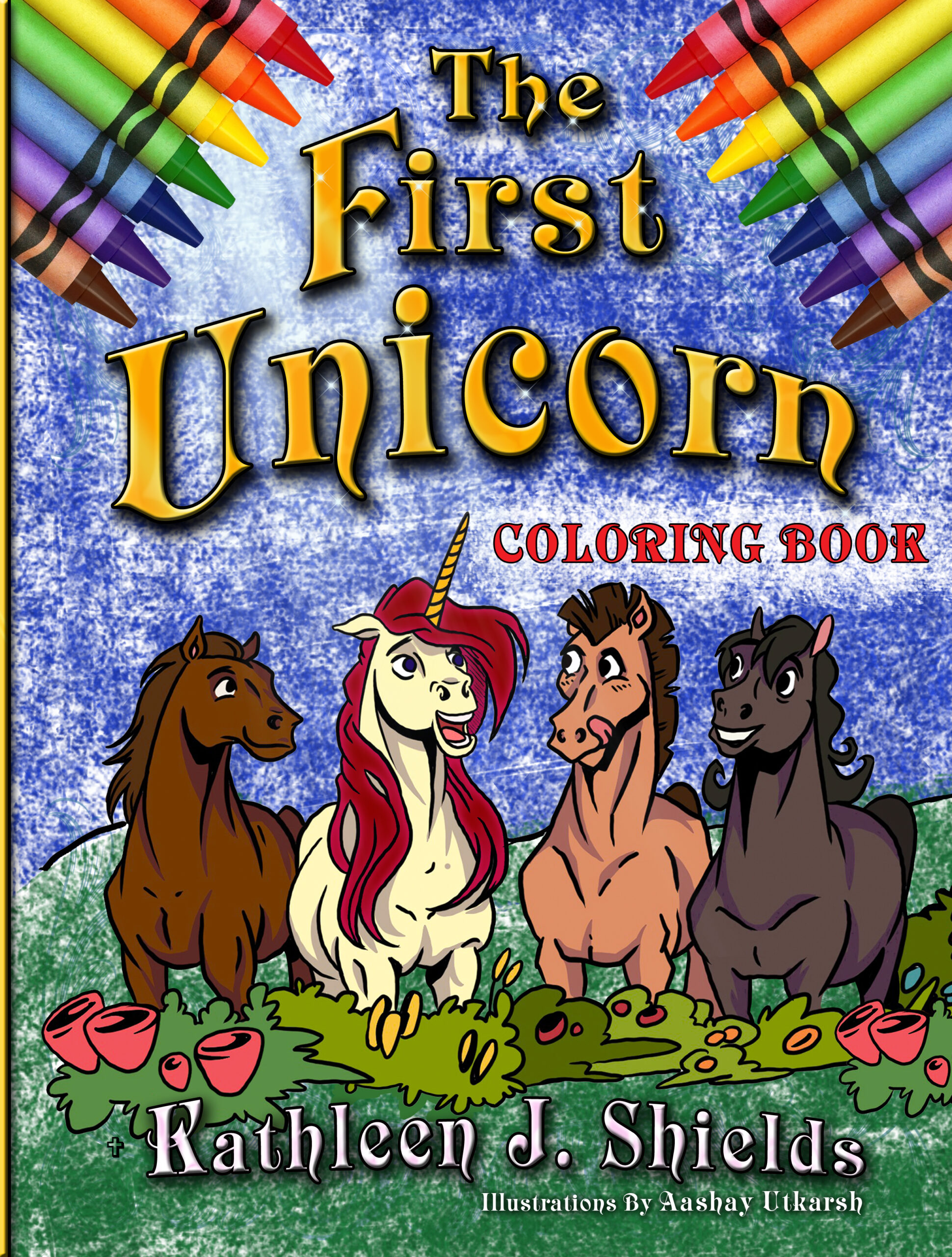 The First Unicorn - Coloring Book - Kathleen's Books